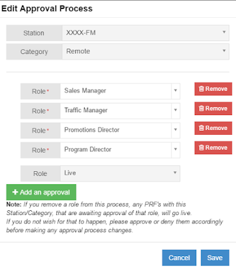 Firm Settings: PRF Category-Based Approval Processes - vPromotions